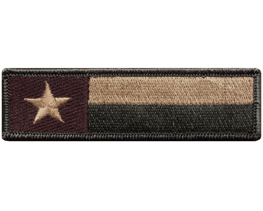 V121 Tactical Texas State Flag Morale patch Tan 1"x3.75" Hook Fastener – Bullrunflag.com