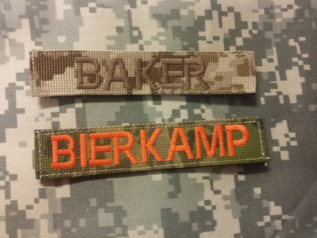 1x4 inch Custom NameTape OCP ACU ABU USMC NAVY Kryptek Arid Nomad Typh ...