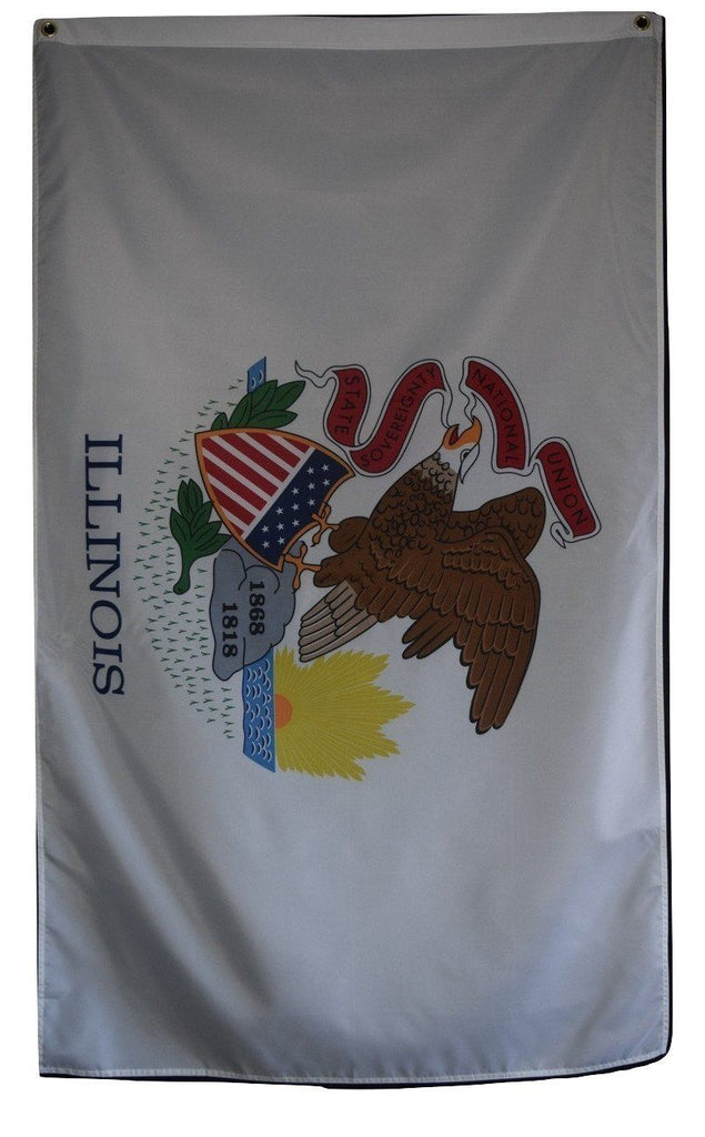 F68 Illinois State Flag 3'x5' Ft Polyester Wholesale & Bulk Price $2.4 ...